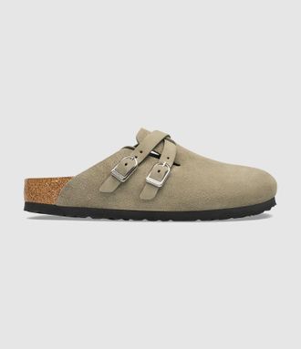 Birkenstock Sabots Blair Suede Leather Taupe