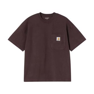 Carhartt Work in Progress Homme, Tops, Brun, Taille: S Work Pocket T-Shirt