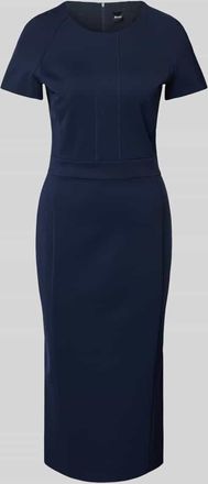 HUGO BOSS Etuikleid mit Ziern&auml;hten Modell Darsa