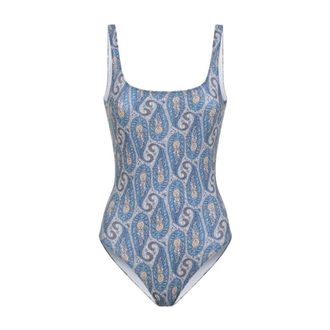 Etro Femme, Maillots de bain, Bleu, Taille: 36 FR Maillot de bain une pi&egrave;ce &agrave; motif cachemire