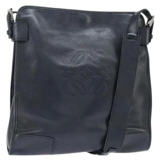 Loewe Sac bandouli&egrave;re en cuir Pre-owned - Femme - Pre-owned - Noir - Taille: ONE Size