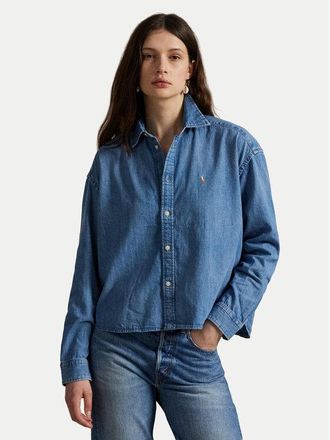 Polo Ralph Lauren Jeanshemd 211969457001 Blau Boxy Fit