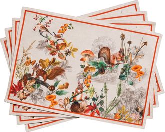 Maison d'Hermine Maison dHermine Platzsets 4er-Set 100% Baumwolle waschbare Tischsets Wiederverwendbare Tischsets f&uuml;r Weihnachtsdekorationenn K&uuml;che Esszimmer Hochzeit 