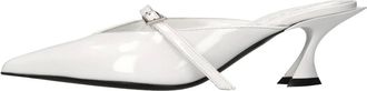 MUGLER Femme, Chaussures, Blanc, Taille: 42 EU Mules Mary Jane en cuir