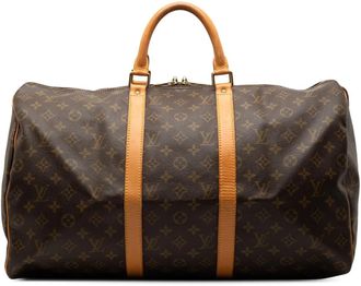 Louis Vuitton Weekender - Monogram Keepall 50 - Gr. unisize - in Braun - f&uuml;r Damen