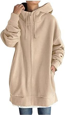 Generic Sweat a Capuche Femme Sweat Hoodie Pull Manche Longue Automne Hiver Top Blouse Chic et &eacute;l&eacute;gant D&eacute;contract&eacute; Sweatshirt &agrave; Capuche Veste Sport Femme Swea