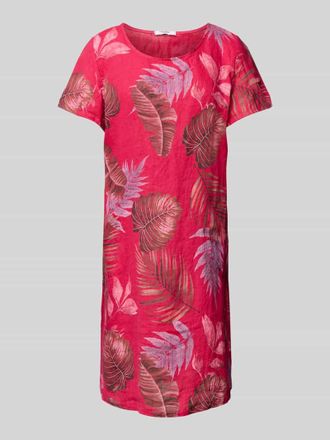 Zabaione Knielanges Kleid aus Lammshearling-Mix mit Rundhalsausschnitt