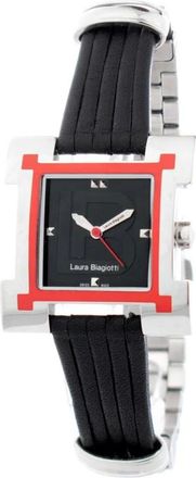 Laura Biagiotti unisex, Accessoires, Noir, Taille: ONE Size Montre Bracelet en Acier Inoxydable