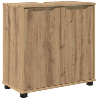vidaXL vidaXL Armoire de lavabo de salle de bain avec &eacute;tag&egrave;re Ch&ecirc;ne artisanal