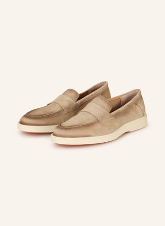 Santoni Slipper Revolve braun
