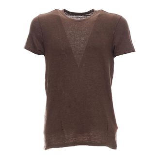 Majestic Filatures Stilvolles T-Shirt und Polo Combo - - Tops - Herren - Braun - M