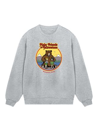 F4NT4STIC Sweatshirt US National Parks Make Friends At Yellowstone