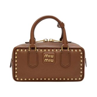 Miu Miu Arcadie Leder Tasche - - Bags - Damen - Braun - ONE SIZE