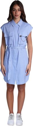 John Richmond Femme, Robes, Bleu, Taille: 34 FR Uwp26086Ve Robe chemise