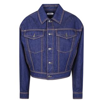 Versace Damen, Jacken, Blau, SGr&ouml;&szlig;e