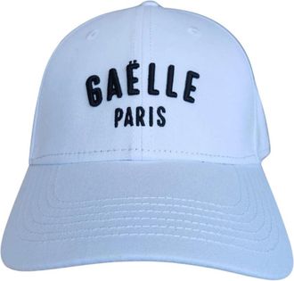 Ga&euml;lle Paris Baumwoll-Baseballkappe mit wei&szlig;er Stickerei - - Accessories - Herren - Wei&szlig; - ONE SIZE