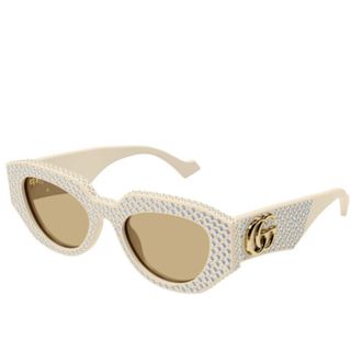 Gucci Modische Sonnenbrille - - Accessories - Damen - Beige - 51 MM