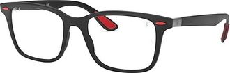 Ray-Ban Rb7144m Scuderia Ferrari Collection Schwarz Fassung Klar Glas 53-18