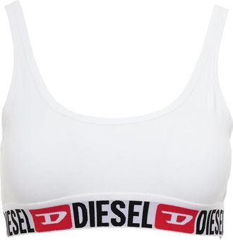 Diesel Femme, Tops, Blanc, Taille: 36 FR Ufsb-Oriba Cropped Sleeveless Top