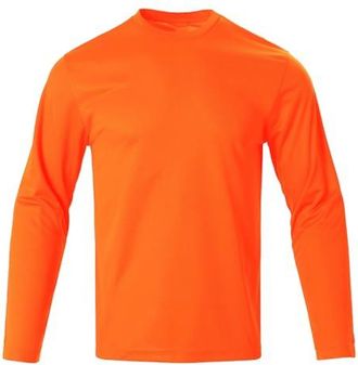 Generic T-shirt &agrave; manches longues pour homme - Manches raglan - D&eacute;contract&eacute; - T-shirt basique - En maille respirante - Col rond - Manches longues - Pour homme
