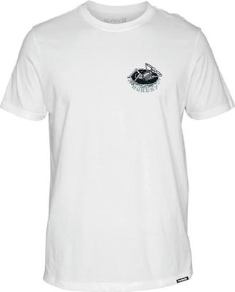 Hurley FLOATIN SS T-Shirt, White, M Mens