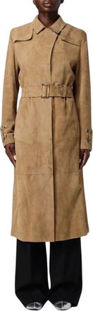 Golden Goose Femme, Manteaux, Brun, Taille: 38 FR Trench-coat en daim