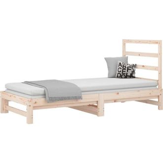 vidaXL Tagesbett Ausziehbar 2x(90x190) cm Massivholz Kiefer vidaXL
