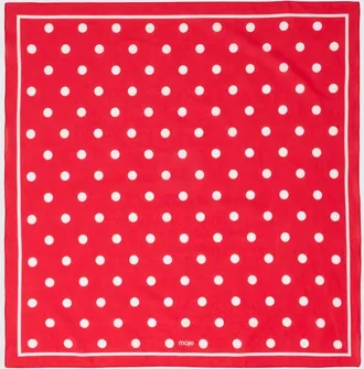 Maje Bandana &Agrave; Pois En Coton - Rouge - Maje