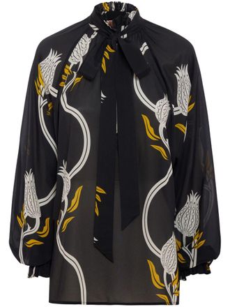 La DoubleJ blouse Cerere - Noir