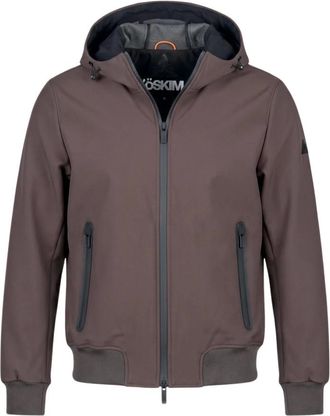 H&egrave;SKIMO Bomber &agrave; capuche Tech Bonded - Homme - Vestes - Brun - Taille: 2XL