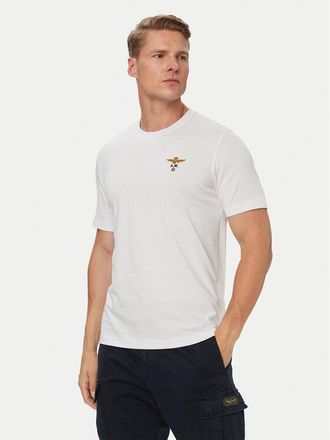 Aeronautica Aeronautica Militare T-Shirt 262TS1580UJ00372 Wei&szlig; Regular Fit