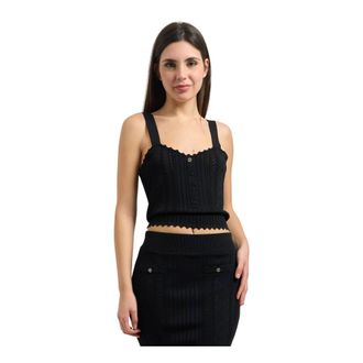 Fracomina Femme, Tops, Noir, Taille: 44 FR Top Slim Fit