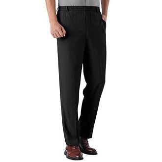 Generic Pantalon de travail extensible pour homme - Pantalon dentra&icirc;nement l&eacute;ger - Coupe ajust&eacute;e - Coupe droite - R&eacute;sistant aux plis - Pantalon cargo de joggi