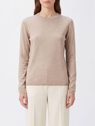 Max Mara Pull &agrave; col rond en pure laine vierge &agrave; coupe d&eacute;contract&eacute;e et &eacute;paules tombantes