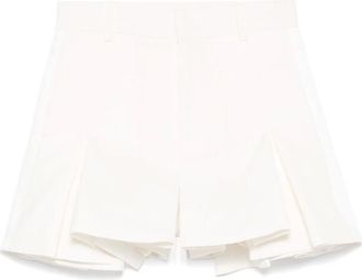 sacai Femme, Shorts, Blanc, Taille: 36 FR Shorts Blancs avec Boutons et Poches