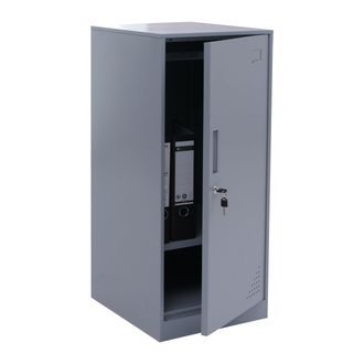 Mendler Spind HWC-P63, Schließfach Wertfachschrank Schließfachschrank Tür Kleiderstange, 90x38x45cm Stahl - grau