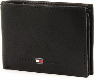 Tommy Hilfiger Geldb&ouml;rse Johnson Mini Flap Wallet Black schwarz
