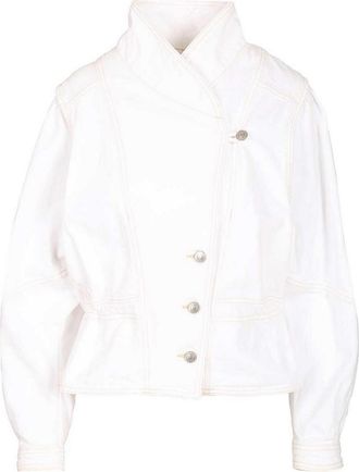 Isabel Marant Pull Col Roul&eacute; - Blanc