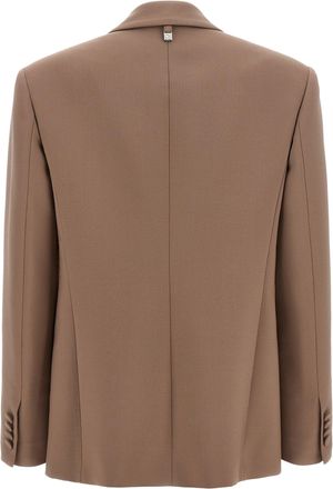 Giuseppe Di Morabito Double-Breasted Virgin Wool Blazer - Camel