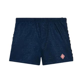 Casablanca Homme, Sport, Bleu, Taille: S Monogram Jacquard Swim Shorts