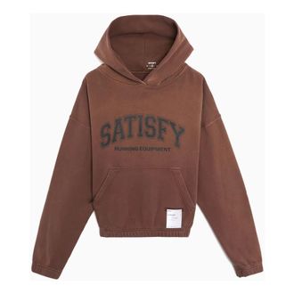 SATISFY Satisfy, Homme, Sweatshirts et sweats &agrave; capuche, Brun, Taille: L SoftCell Sweat &agrave; capuche