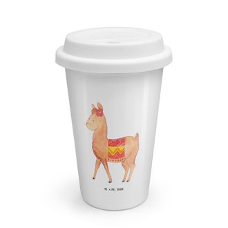 Mr. & Mrs. Panda To Go Becher Alpaka Stolz - Geschenk, To go Becher Kaffee, Kaffeebecher to go Thermo, Coffee to go Becher Thermo, Thermobecher
