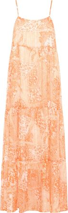 Izia Maxikleid Damen Orange Weiss
