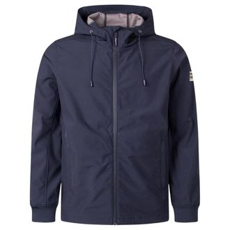 Aquascutum Active Navy Blue Shell Hybrid Kapuzenjacke