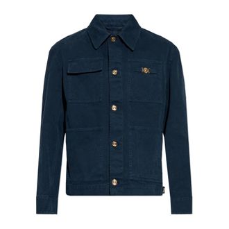 Versace Denimjacke mit Verzierung - - Jackets - Herren - Blau - L