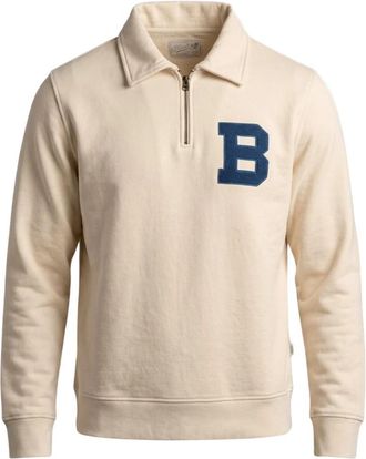 Bl'ker Half Zip Rudgers College Sweatshirt - - Sweatshirts & Hoodies - Herren - Beige - L