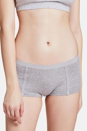 Vatter Damen vegan Boyshorts Easy Emma 3er-Pack Grau Meliert