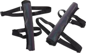 DOITOOL 2 St&uuml;ck Tai Chi F&auml;cher Tasche Damen Verstellbare Beinhalterung Reflektierende F&auml;cher Aufbewahrung F&uuml;r Handf&auml;cher Outdoor Training Performance Zubeh&ouml;r