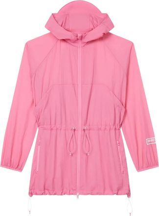 Kenzo Windbreaker mit Kordelzug und Kapuze - Rosa