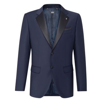 Billionaire Boys Club Homme, Vestes, Bleu, Taille: L Super Slim Fit Blazer